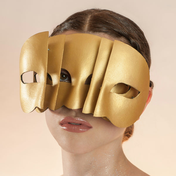 "Persona" Three Tiered Handmade Leather Mask by Wendy Drolma – The ...